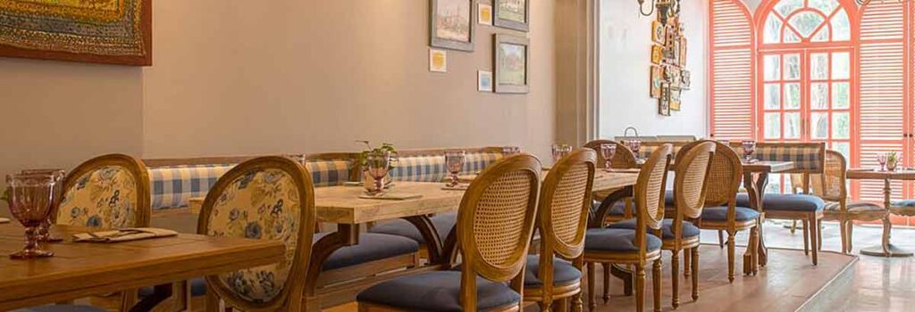 Luxurious Mustard Restaurant Interior Design By Sumessh Menon